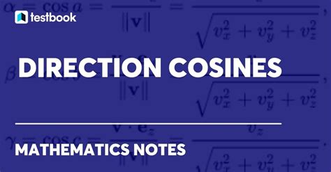 Direction Cosines Of X Axis Y Axis Z Axis Formula With Examples