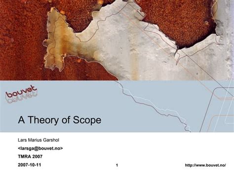 a theory of scope ppt programming languages computing