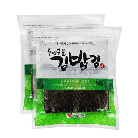 구운 김밥김100매 생김 김밥김 광천별맛김