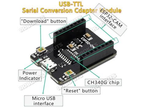 ESP32 CAM MB MICRO USB Download Module For ESP32 CAM Development Board RKI 1489 100 00