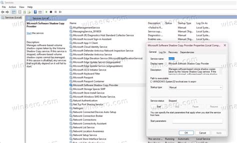 Restore The Missing Microsoft Software Shadow Copy Provider Service