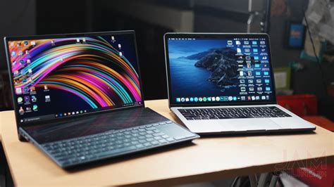 Asus Zenbook Duos Screenpad Vs Macbook Pros Touchbar Jam Online Tech News Reviews