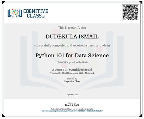 Ismail D On Linkedin Python Ibmdeveloperskillsnetwork