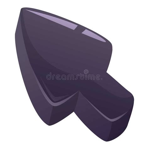 3d cursor pointing up right in isometric view stock illustration