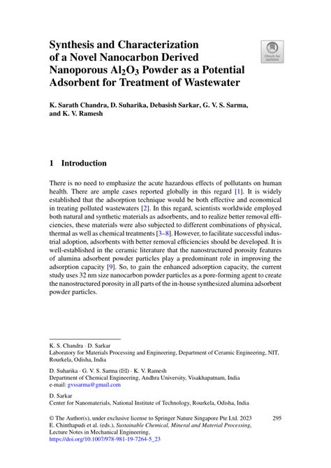 Pdf Synthesis And Characterization Of A Novel Nanocarbon Derived
