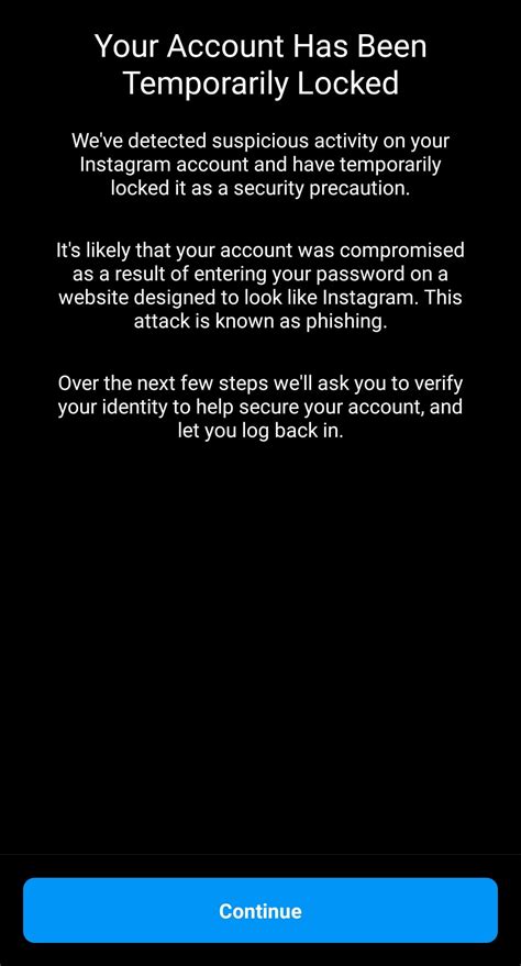 Locked Out Double Authentication Selfie Upload Rinstagram