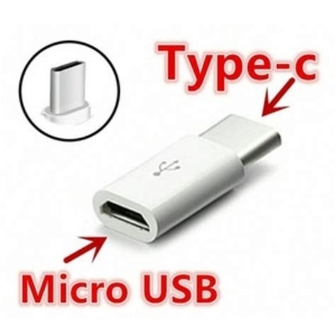 Jual Converter Adapter Micro Usb To Type C Kota Bandung Ect Tokopedia
