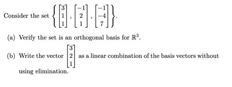 solved consider the set {0 11 731 a verify the set is an