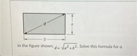 Solved B In The Figure Shown Solve This Formula For Chegg Com