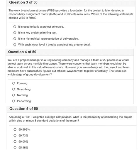 Solved Question Of The Work Breakdown Structure WBS Chegg