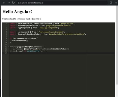 Angular Ace Code Editor Example To Integrate Ace Syntax Highlighter