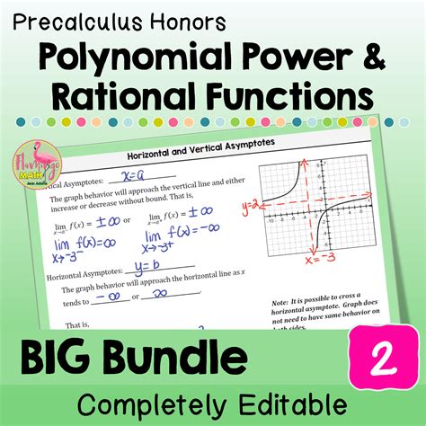 polynomials power and rational functions big bundle precalculus