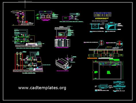 Ahu Chilled Water Piping Connection Details Cad Template Dwg Cad Templates