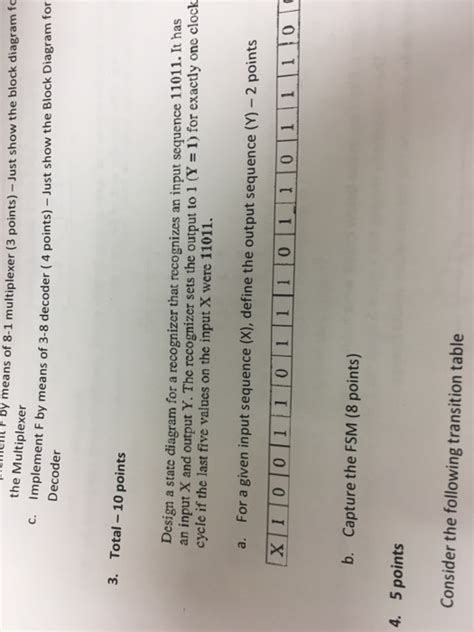 Solved Design A State Diagram For A Recognizer That