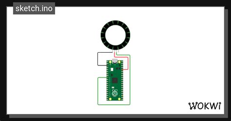 ESP Simple Neo Led Ring Ino Wokwi ESP STM Arduino Simulator