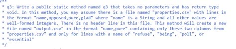 Solved Q3 Write A Public Static Method Named Q3 That Takes