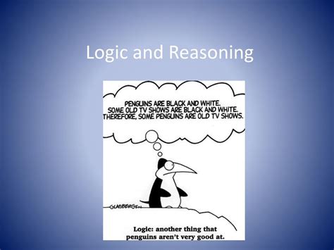 PPT Logic And Reasoning PowerPoint Presentation Free Download ID 1974537