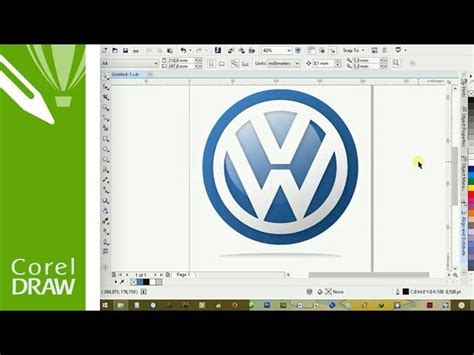 How To Make VW Logo With CorelDRAW X7 Step By Step Graphic Design