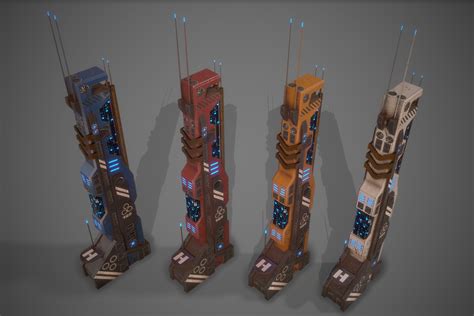 sci fi building 02 3d sci fi unity asset store