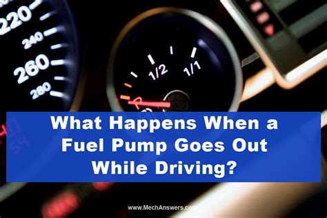 What Happens When a Fuel Pump Goes Out While Driving? (Signs & Action)