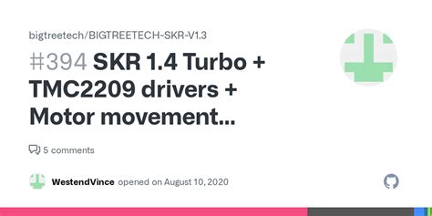 SKR Turbo TMC Drivers Motor Movement Problem Issue Bigtreetech BIGTREETECH