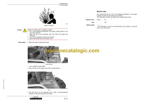 Liebherr Lr 614 Litronic Type No389 Crawler Loader Operating Manual