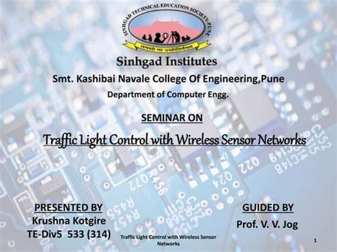 Smart Traffic Light Control System Ppt