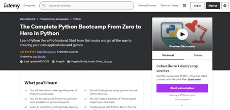 Best Free Udemy Python Courses In January