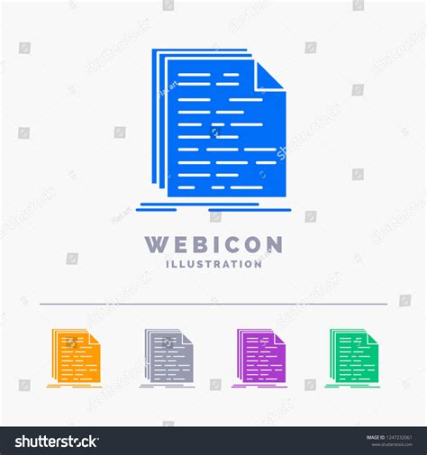 Code Coding Doc Programming Script 5 Stock Vector Royalty Free