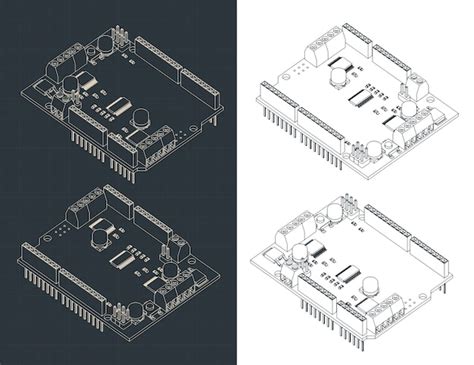 Premium Vector DC And Stepper Motor Shield For Arduino
