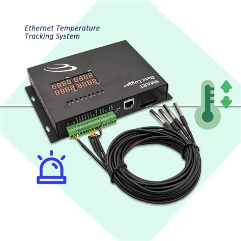 Rj45 Network Temperature And Humidity Data Logger Ethernet Temperature Instrument