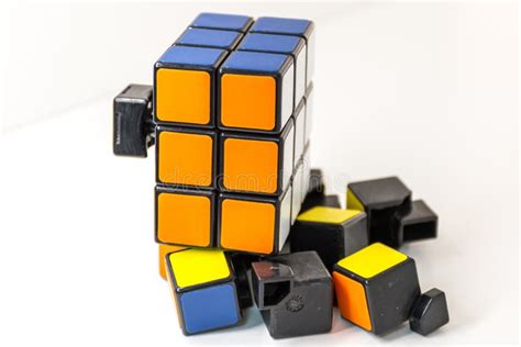 Red Problem Solving Puzzle Cube Editorial Photo Image Of Conceptual