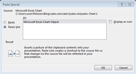 Link An Excel Chart To A Powerpoint Presentation Steve Chase Docs
