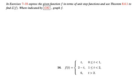 solved in exercises 7 18 express the given function f in