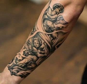 4 Diseños De Angeles Para Tatuar En Diversas Zonas Cherub Tattoo