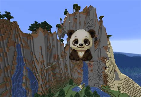 Minecraft Panda Pixel Art 🆓 Free Minecraft Map