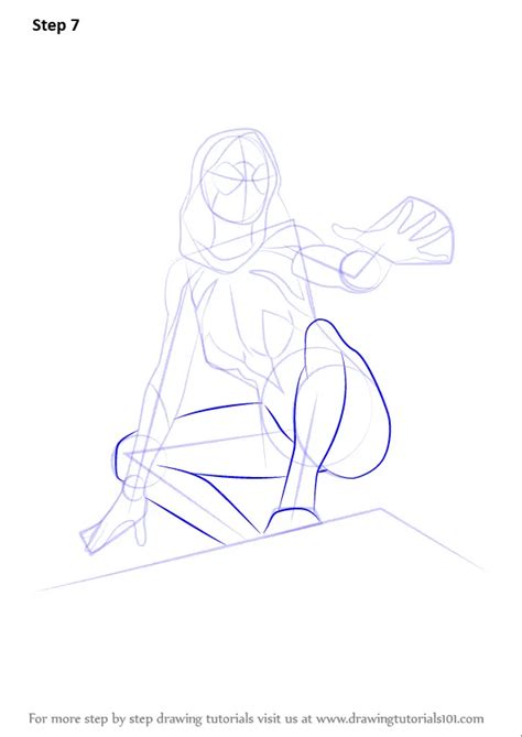 How To Draw Spider Gwen Marvel Comics Step By Step