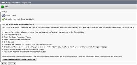 Configure Single Saml Idp Connection Agreement Per Cluster With Ad Fs Version 2 0 Cisco
