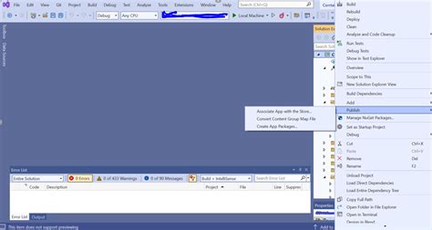 Certificates Are Not Auto Populated After The Successful Association Of UWP Project With
