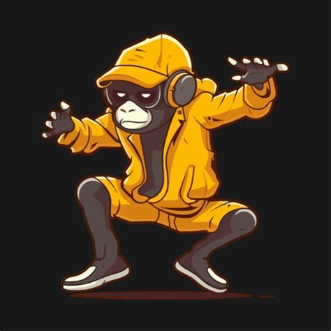 Hip Hop Dancing Monkey Hip Hop Dancing Monkey T Shirt Teepublic