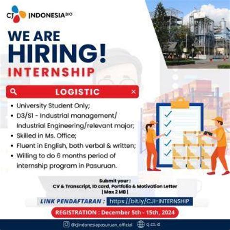 Pt Cheil Jedang Indonesia Buka Lowongan Internship