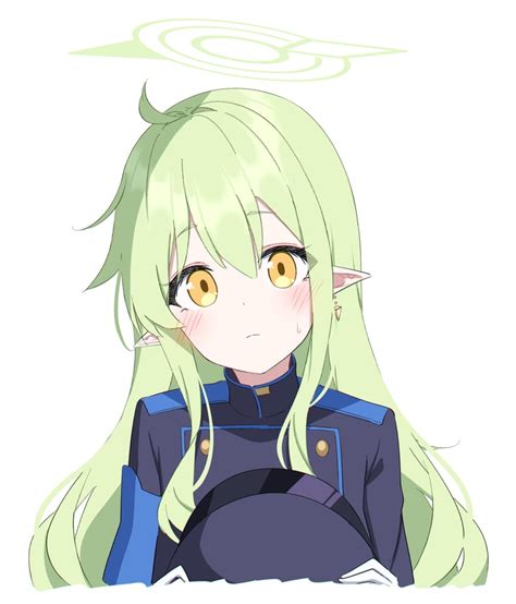 Highlander Sidelocks Conductor Blue Archive Drawn By Foulo Paints Danbooru