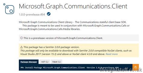 The Calls And Meetings Api Is Now The Microsoft Graph Communications Api Sdk Package Names