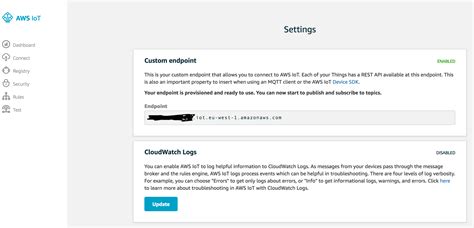 Amazon Web Services How To Obtain Aws Iot Endpoint Url From Within A