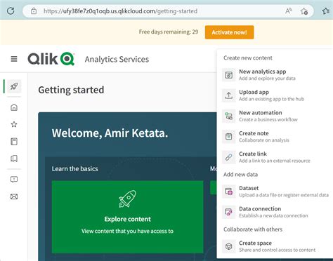 Qlik Cloud Analytics Cloud Amir