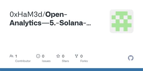 Github 0xham3dopen Analytics 5 Solana Megadashboard