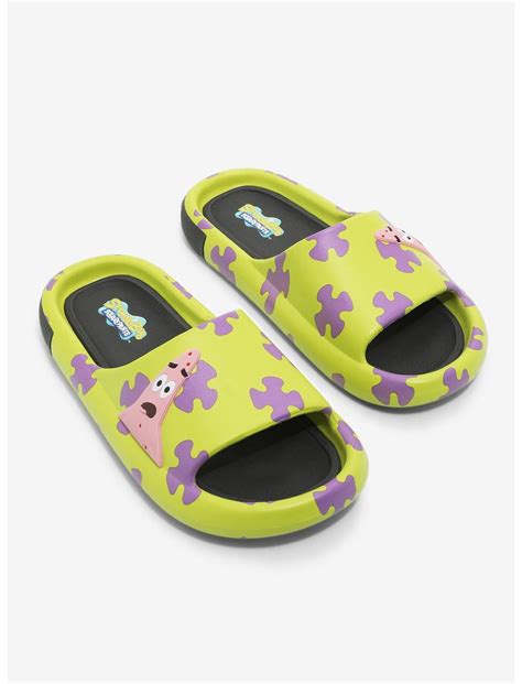 Spongebob Squarepants Patrick Slide Sandals Hot Topic Spongebob