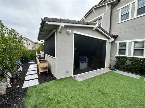California Room Motorized Power Screens Orange County Home