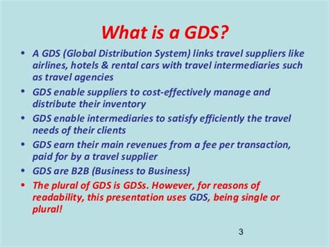 Global Distribution Systems Past Present And Yet To Come Part 1 O…
