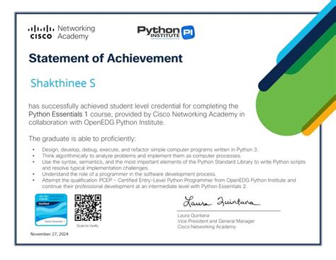 shakthinee s on linkedin python cisconetworkingacademy